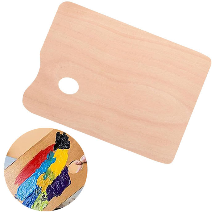 Tavolozza in legno per pittura colori acrilici olio acquerelli 12 ...